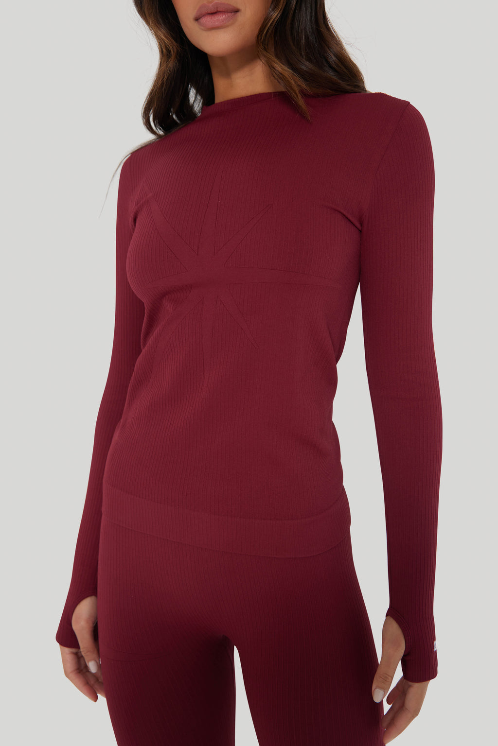 Ribbed Base Layer Set - Cabernet – My Sunday Ski