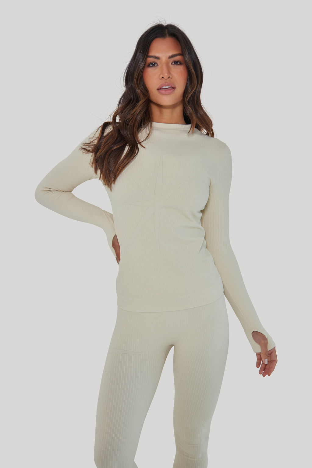 Ribbed Base Layer Set - Cream – My Sunday Ski