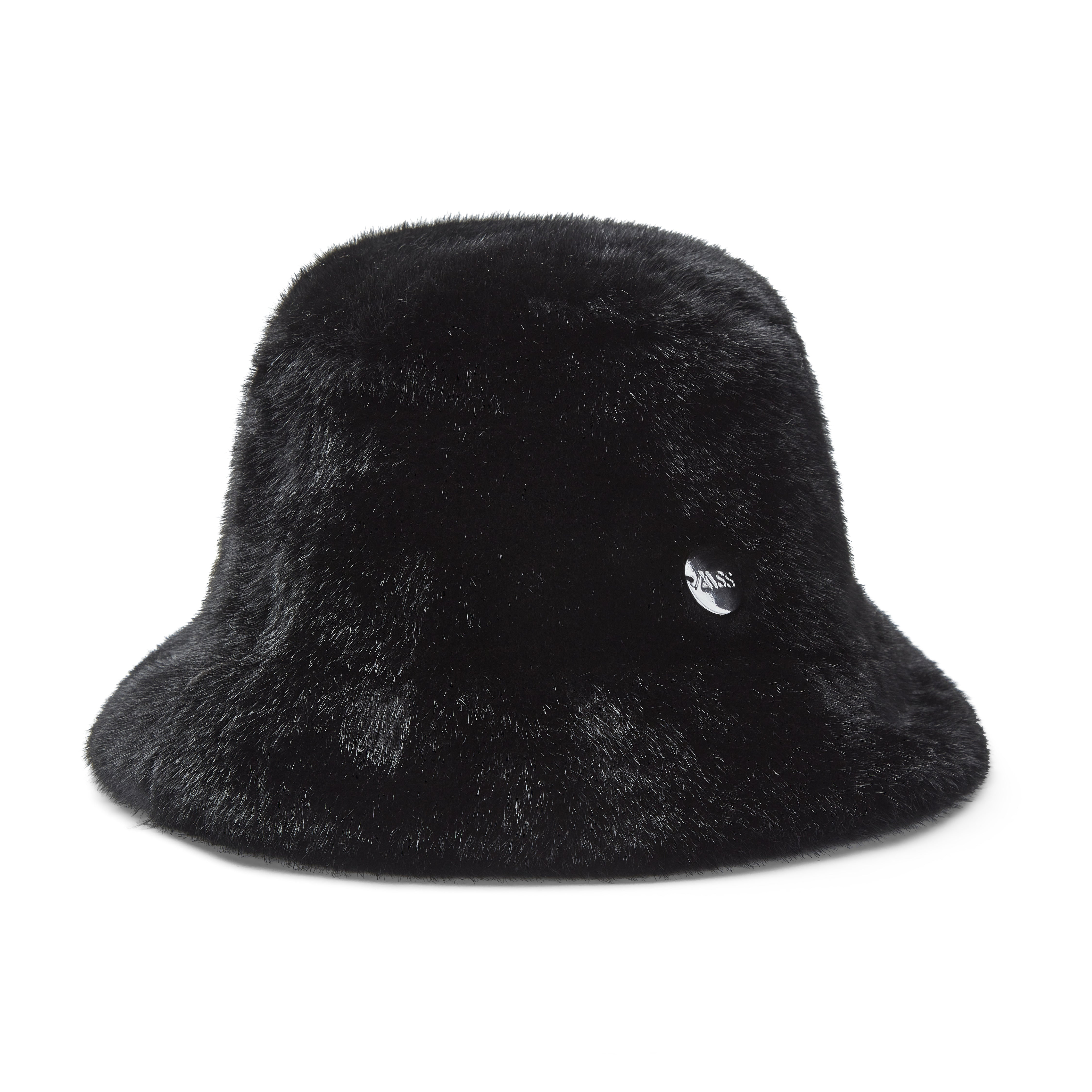 Mink Faux Fur Bucket Hat - Black – My Sunday Ski
