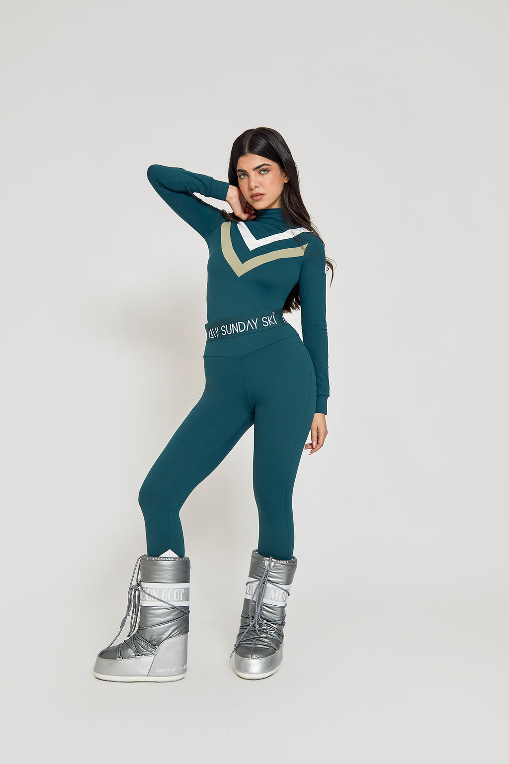 Chevron Base Layer Set - Forest Green – My Sunday Ski