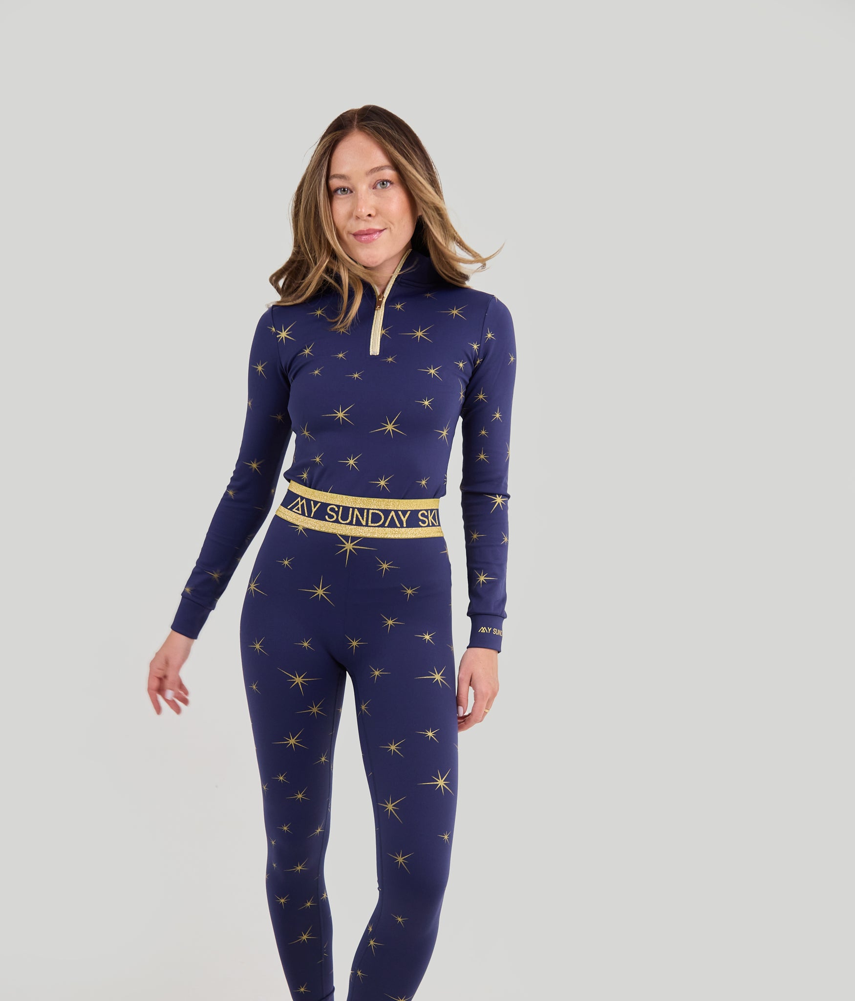 Apricity Base Layer Set - Midnight Blue – My Sunday Ski