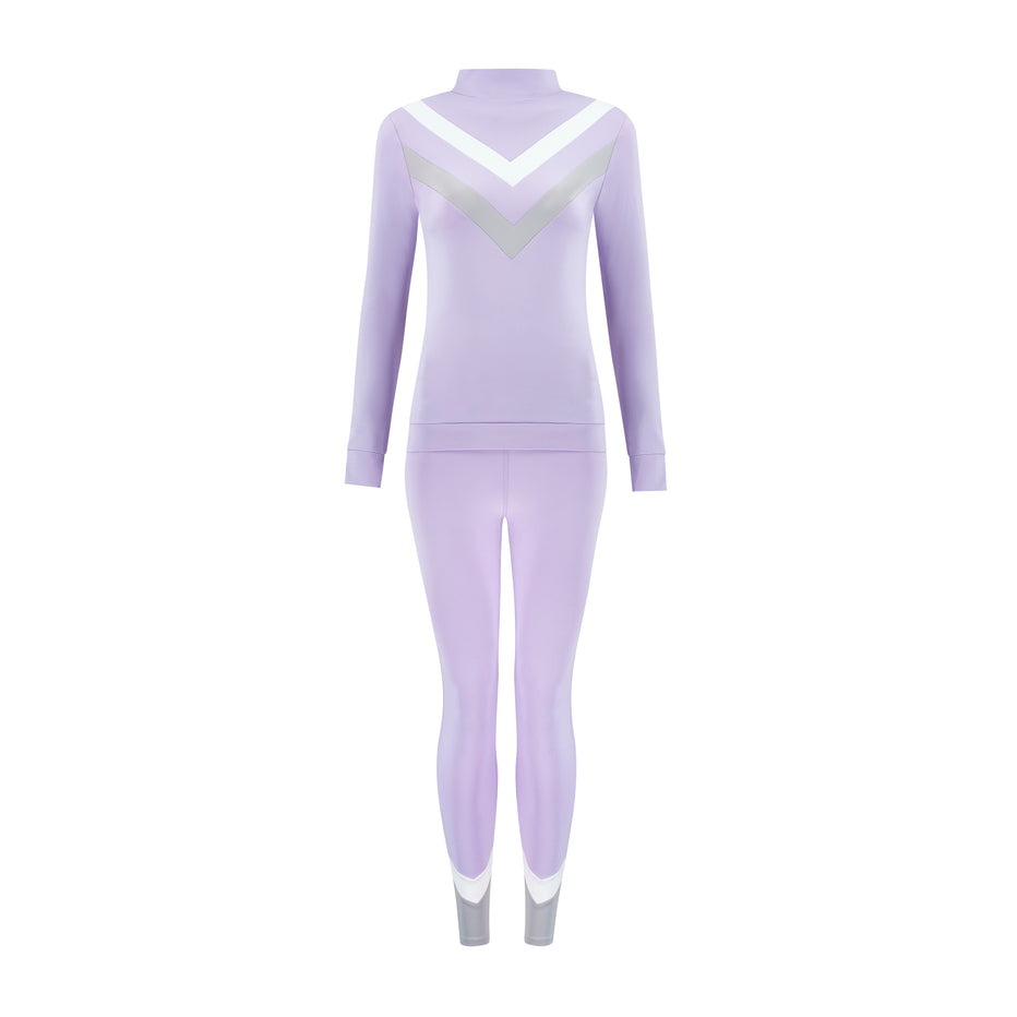 Chevron Base Layer Set - Lilac – My Sunday Ski