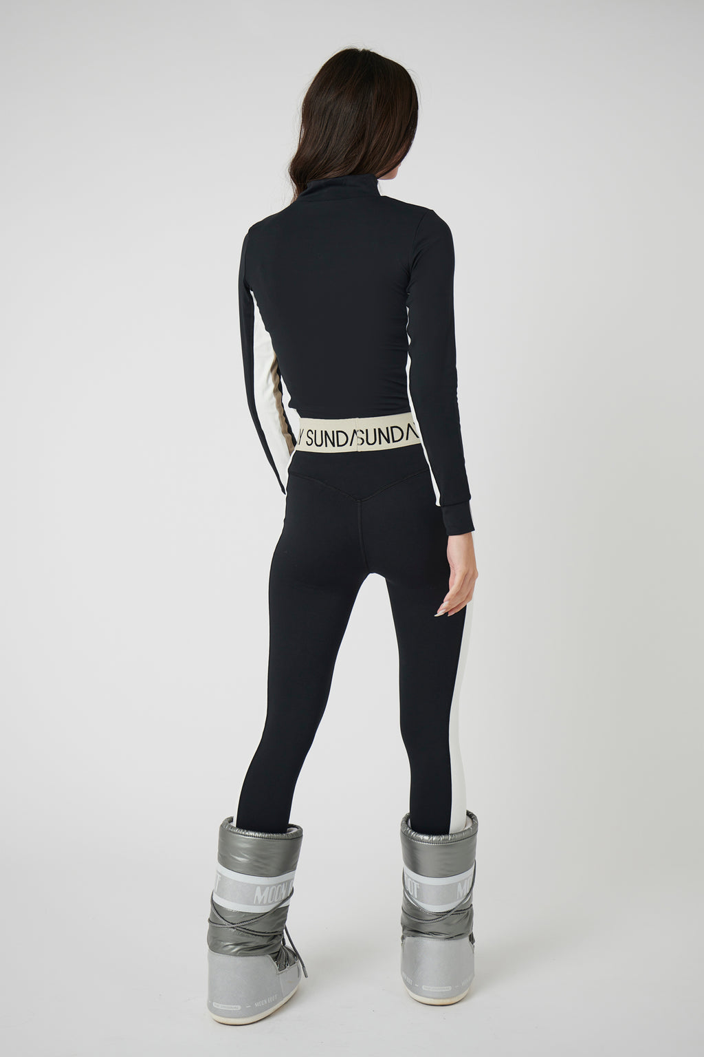 Racer Stripe Base Layer Set - Black – My Sunday Ski